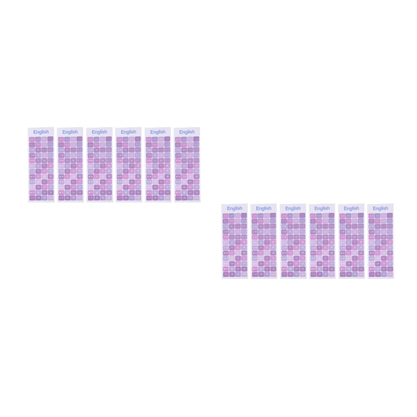FRCOLOR 12 pcs Keyboard Letters Stickers English Keyboard Replacement ...