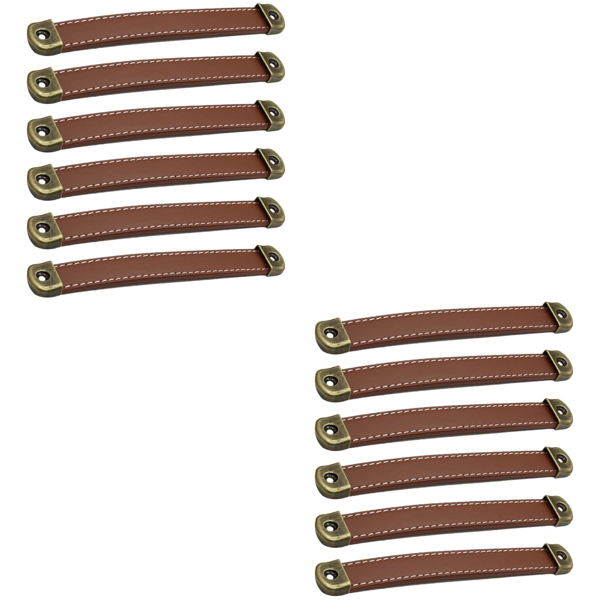 FRCOLOR 12 pcs Leather Pull Handles Dresser Handles Drawer Pulls ...
