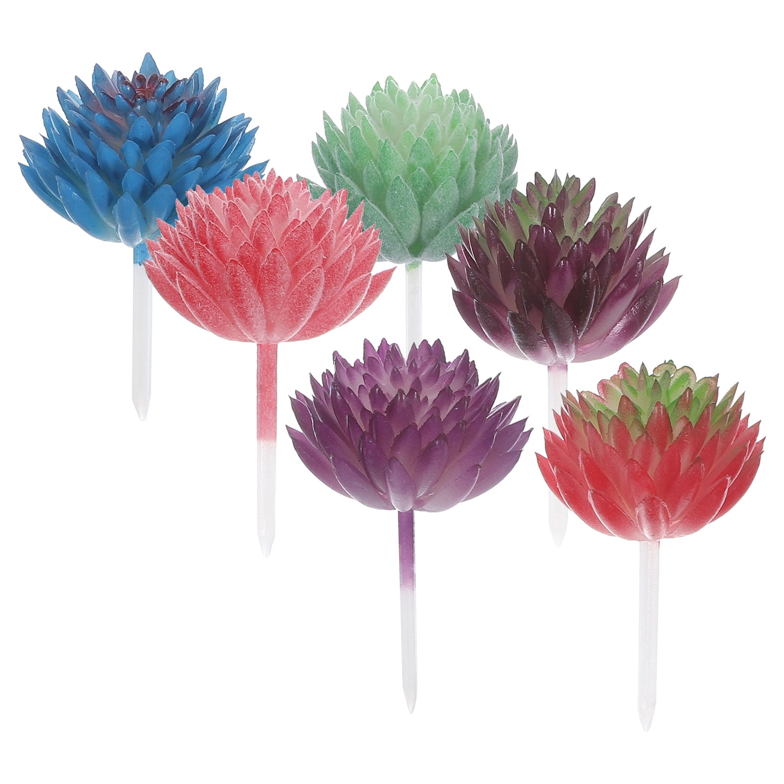 FRCOLOR 12 pcs Realistic Artificial Succulent Cactus Small Plastic DIY ...