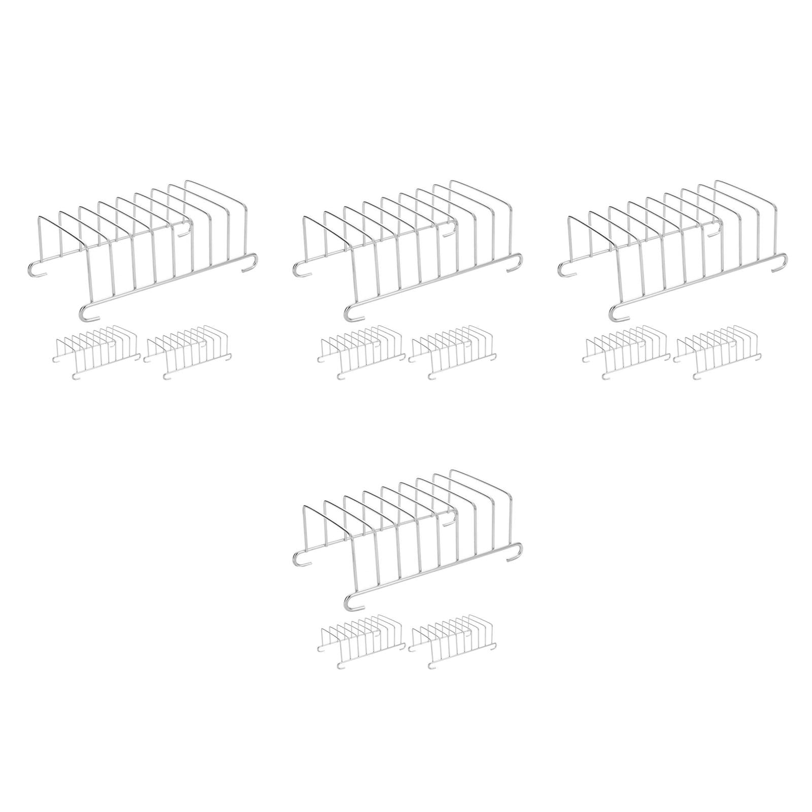 FRCOLOR 12 pcs Stainless Steel Toast Slice Holder 8 Slot Toast And ...