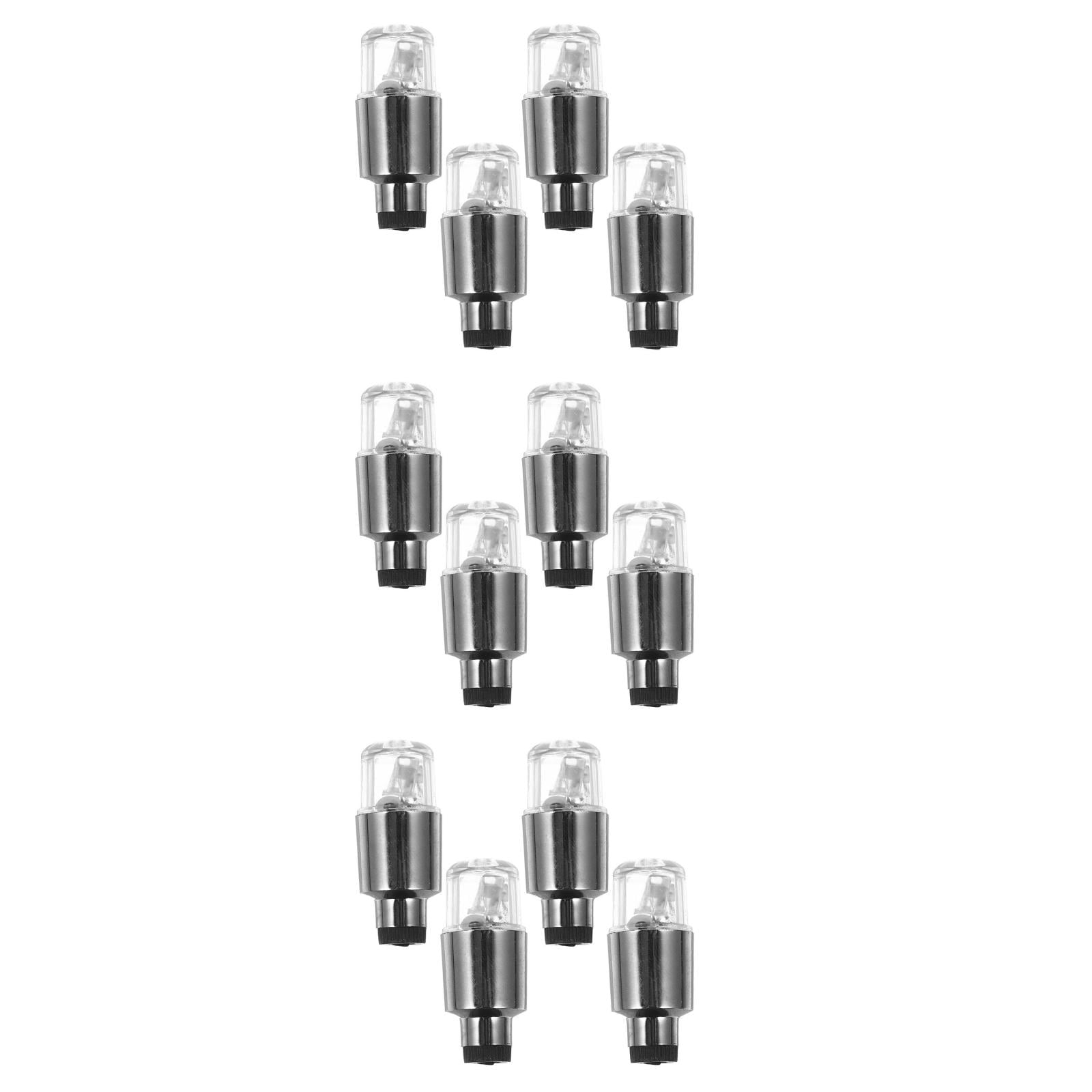 FRCOLOR 12 pcs Valve Stem Caps Lights Car Tires Wheel Assemblies Light Bicycle Motorcycle Tire ...