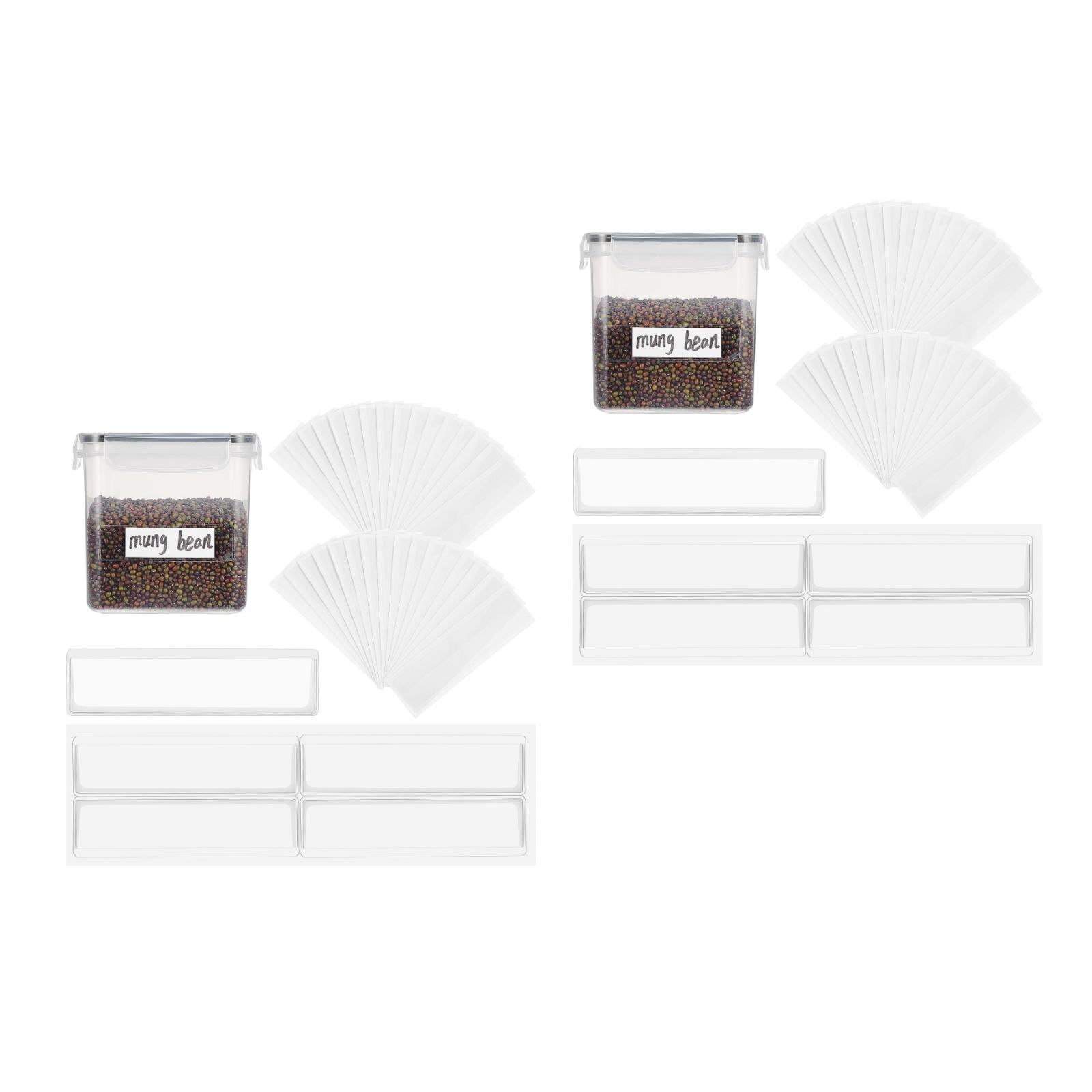 FRCOLOR 120 pcs Adhesive Label Sleeves Transparent Index Card Pocket ...