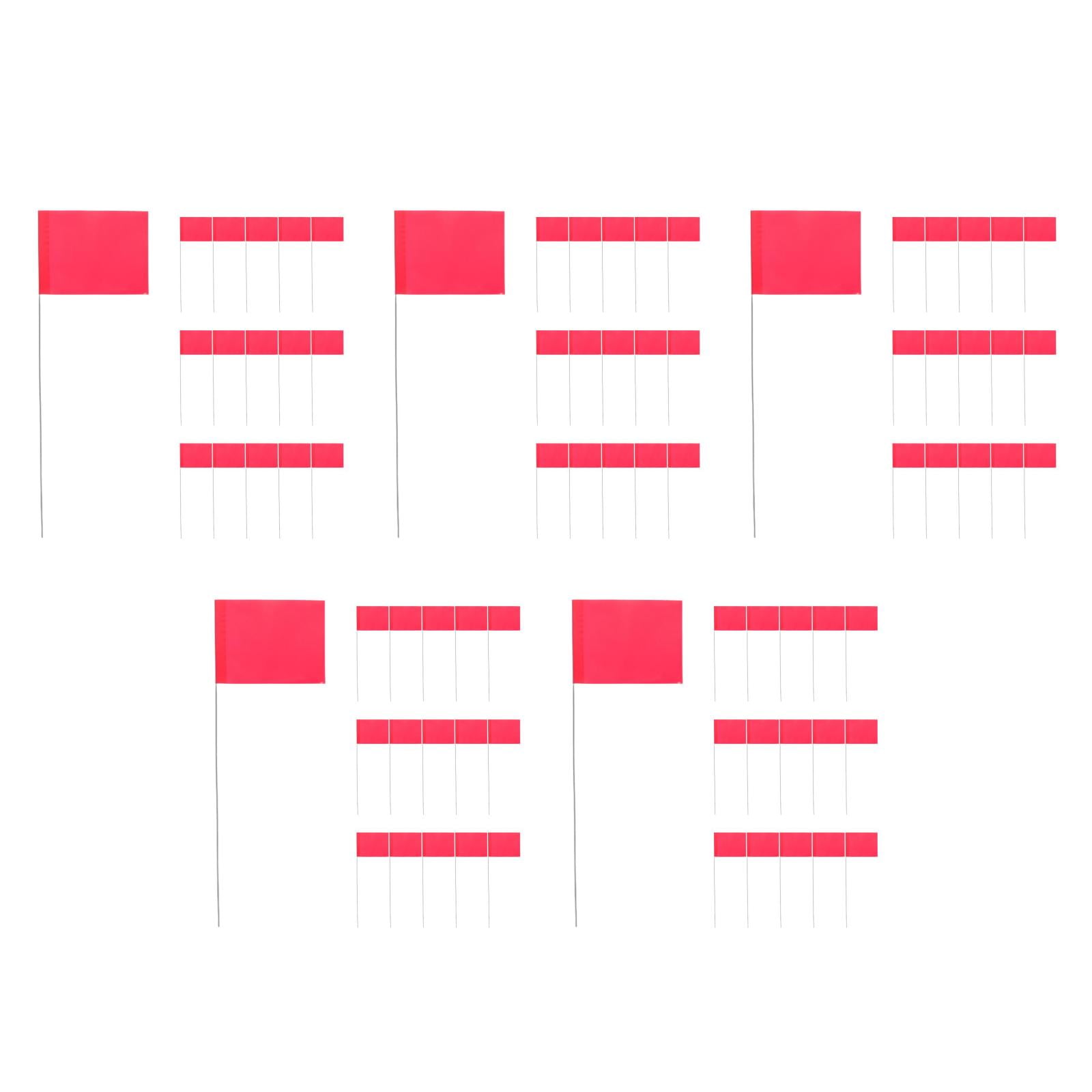 FRCOLOR 120 pcs Marking Flags with Stainless Steel Stakes for ...