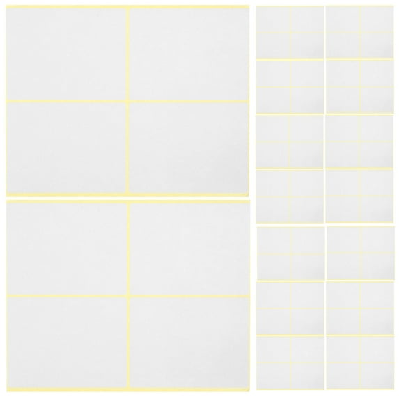 FRCOLOR 120pcs Blank Stickers Labels for Write On Made of Self-adhesive ...