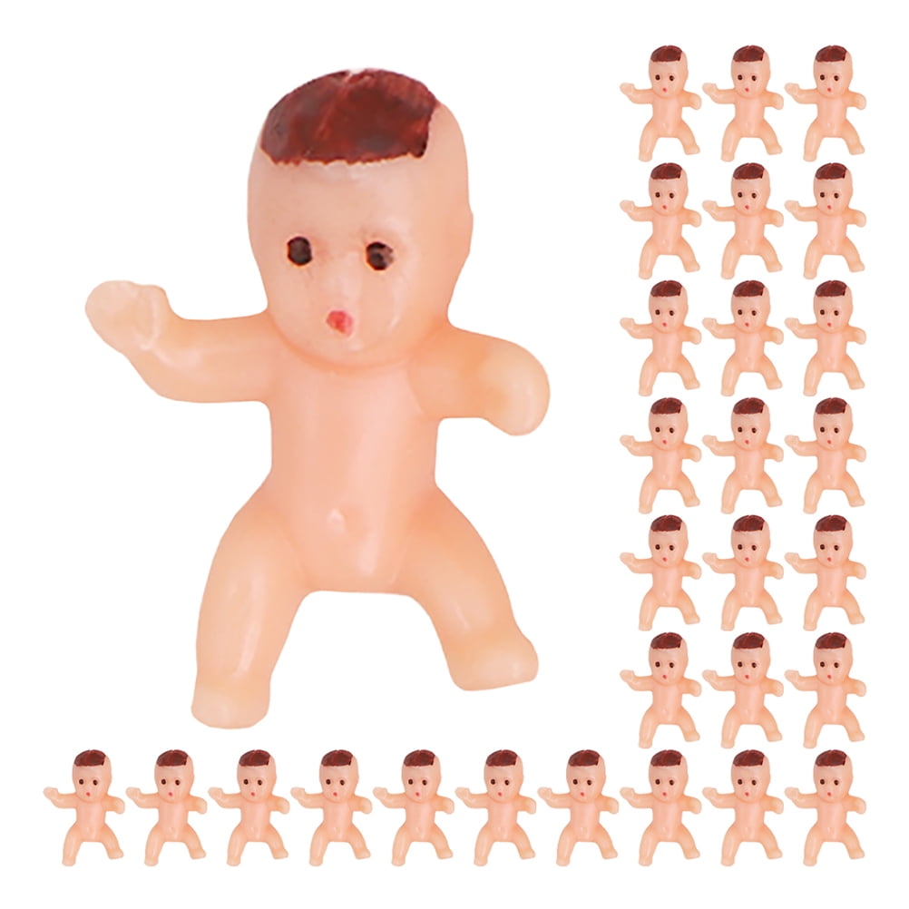 FRCOLOR 120pcs Miniature Dolls Tiny Plastic Babies Small Baby Figurines ...