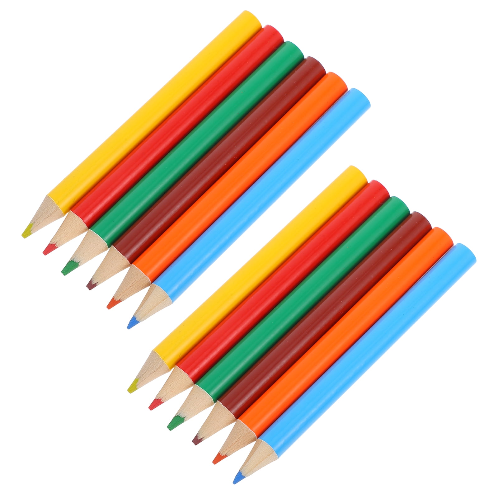 FRCOLOR 120pcs Short Colored Pencils Mini Drawing Pencils Pre-Sharpened ...