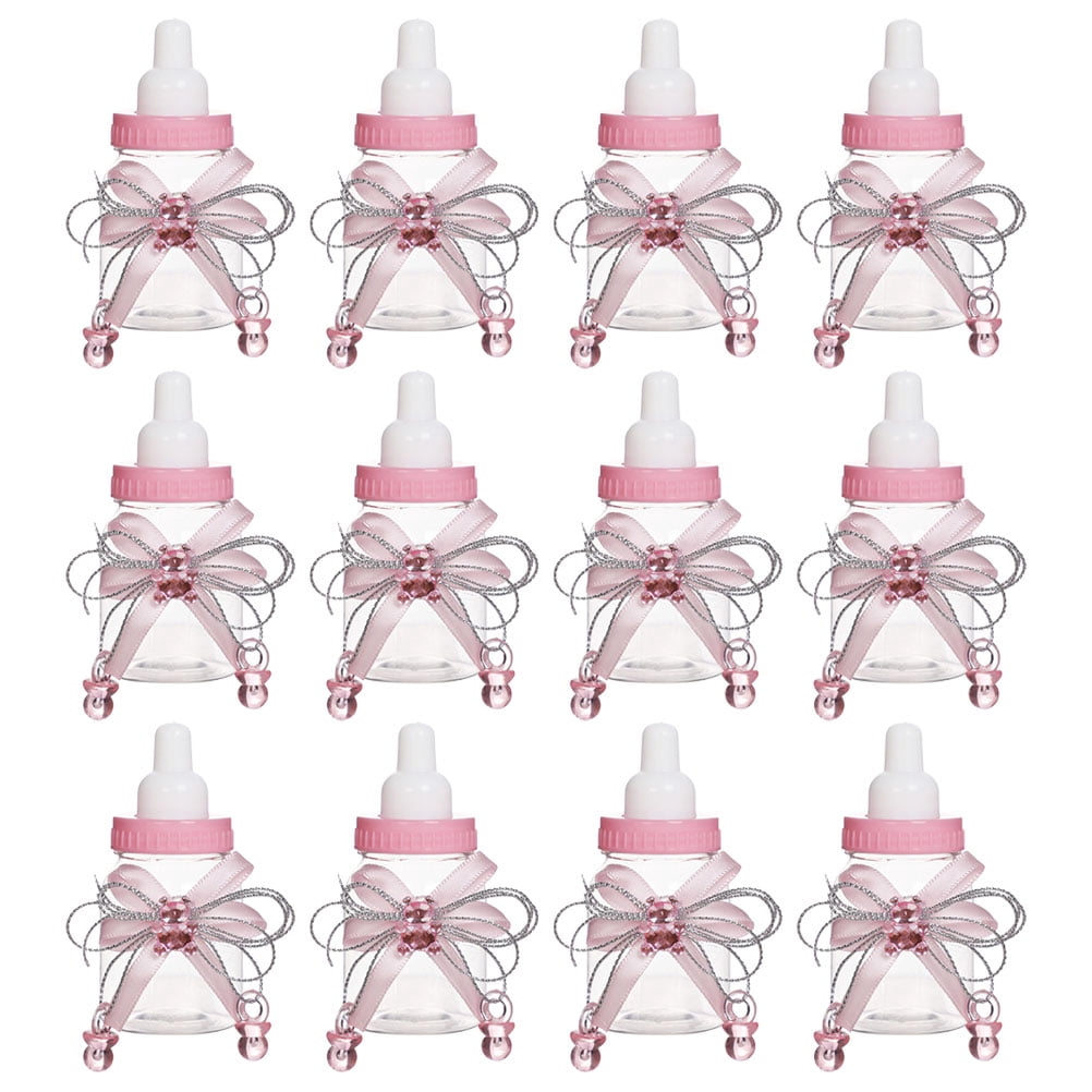 FRCOLOR Mini Fillable Milk Bottle Candy Boxes for Wedding Party Favors ...