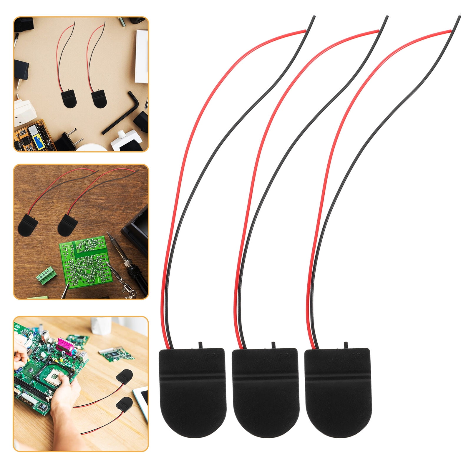 FRCOLOR 12pcs Button Battery Holder Electric Battery Case Button ...