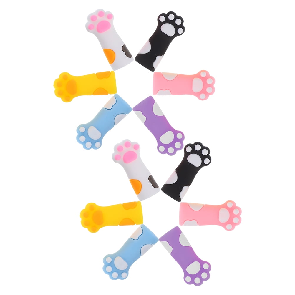 FRCOLOR 12pcs Cat Paw Pencil Topper Cat Paw Pencil Cap Cute Pencil Caps Pencil Cap Pencil Tip ...