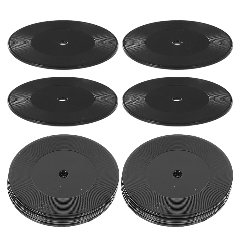 FRCOLOR 12pcs Mini Phonograph Record Model Miniature 1980'S Accessory ...