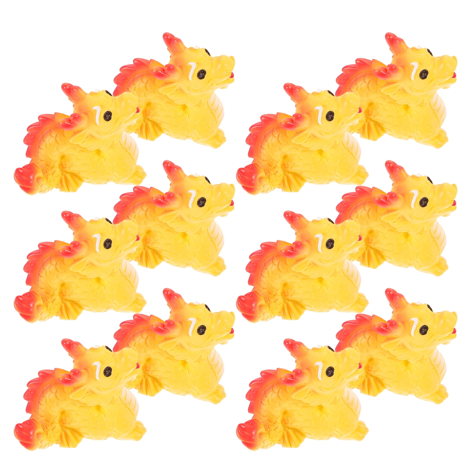 FRCOLOR 12pcs Miniature Dragon Figurines Mini Zodiac Dragon Statue ...