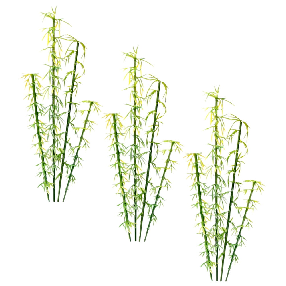 FRCOLOR 12pcs Small Bamboo Trees Models Miniature Landscape Bamboo ...