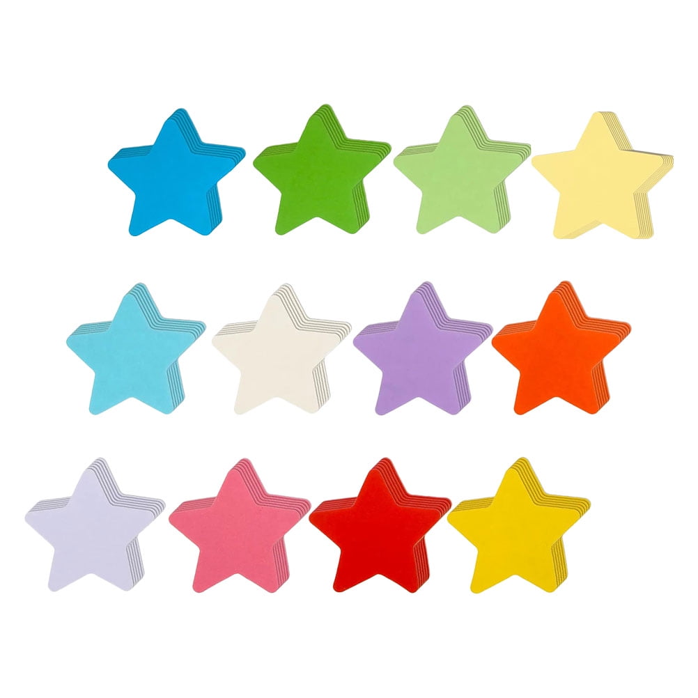 FRCOLOR 12pcs Star Shaped Paper Cutouts Craft Cutouts Classroom ...