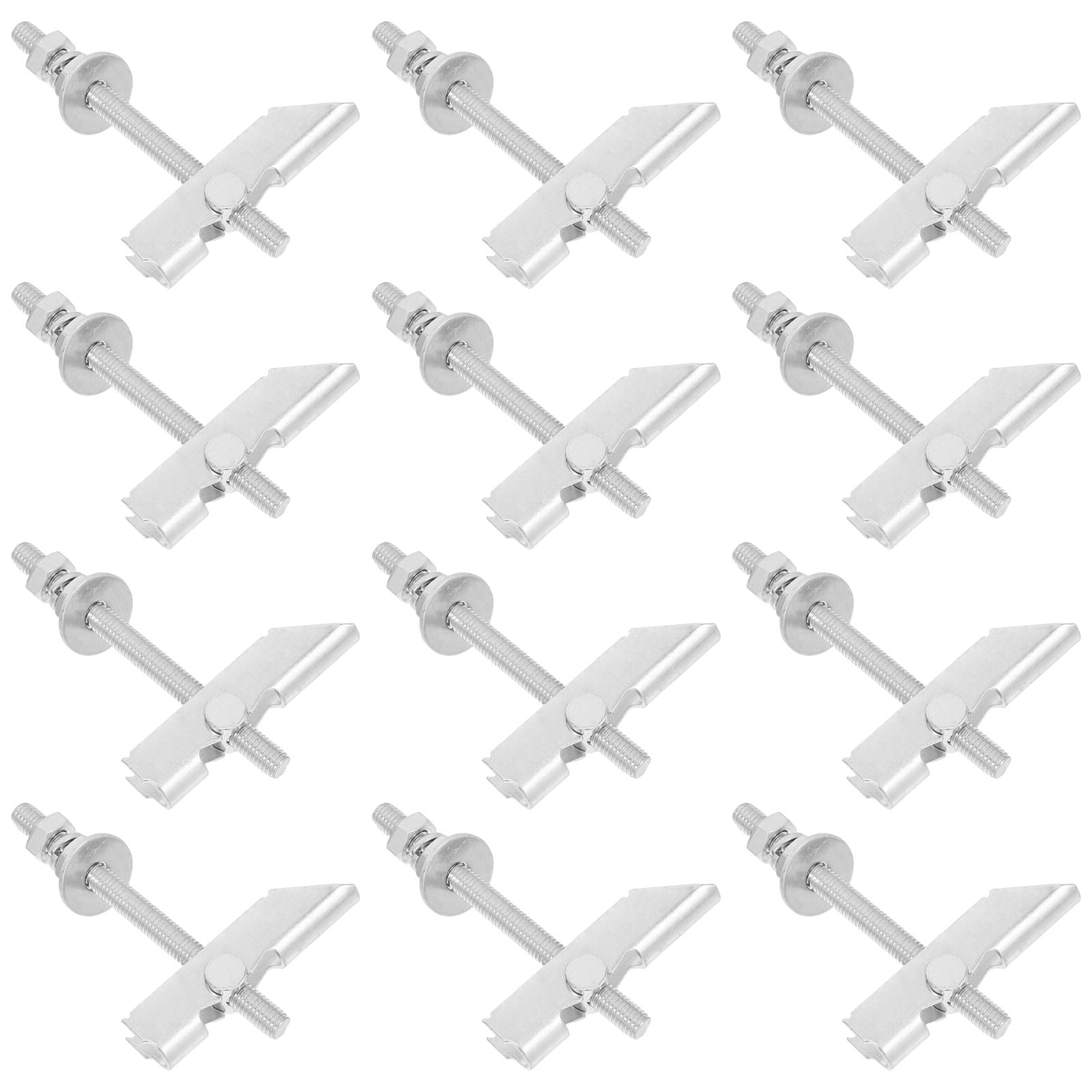FRCOLOR 12pcs Toggle Bolts Wing Nuts Toggle Bolt Steel Toggle Drywall ...
