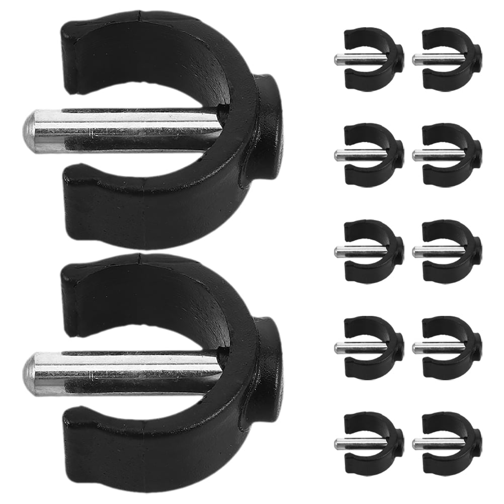 FRCOLOR 12pcs Walking Cane C Clips Non-Slip Crutch Pin Locks C-Shape ...