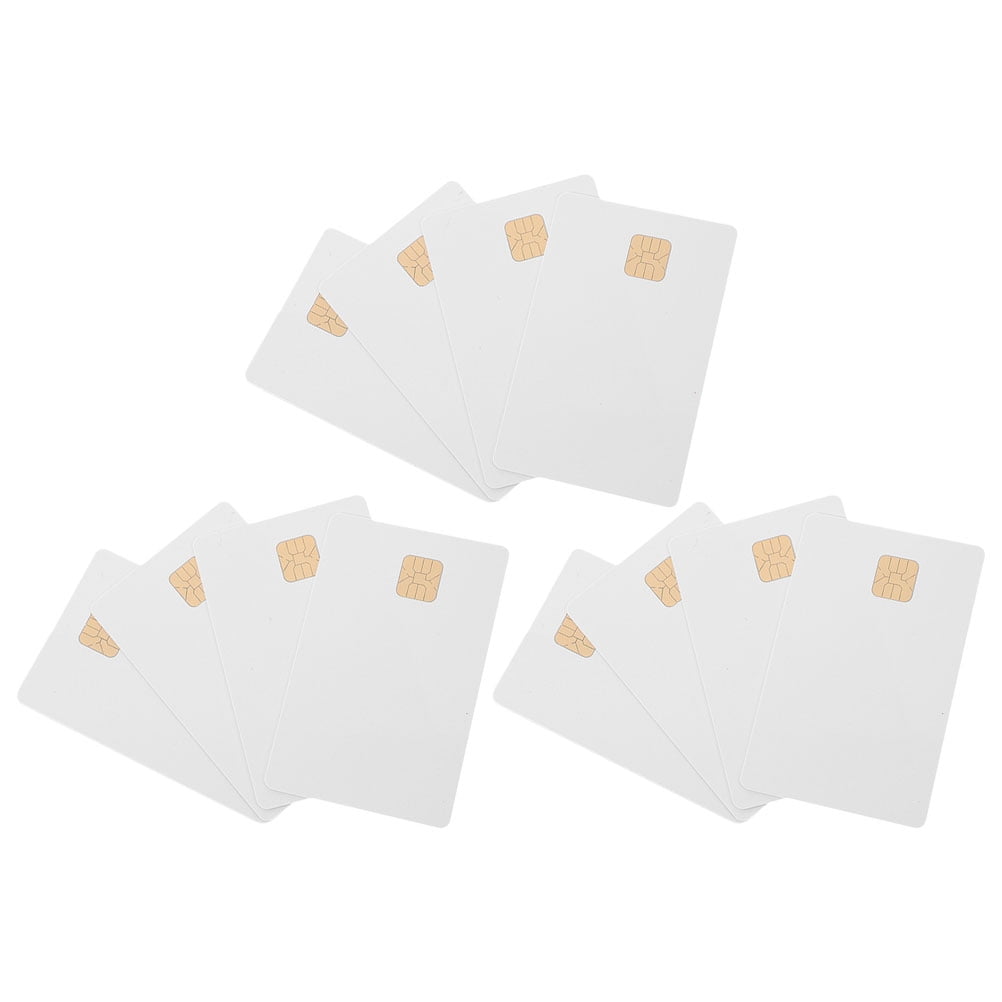 FRCOLOR 12pcs White Cards With Chip Hotel Key Card Blank Intelligent ...