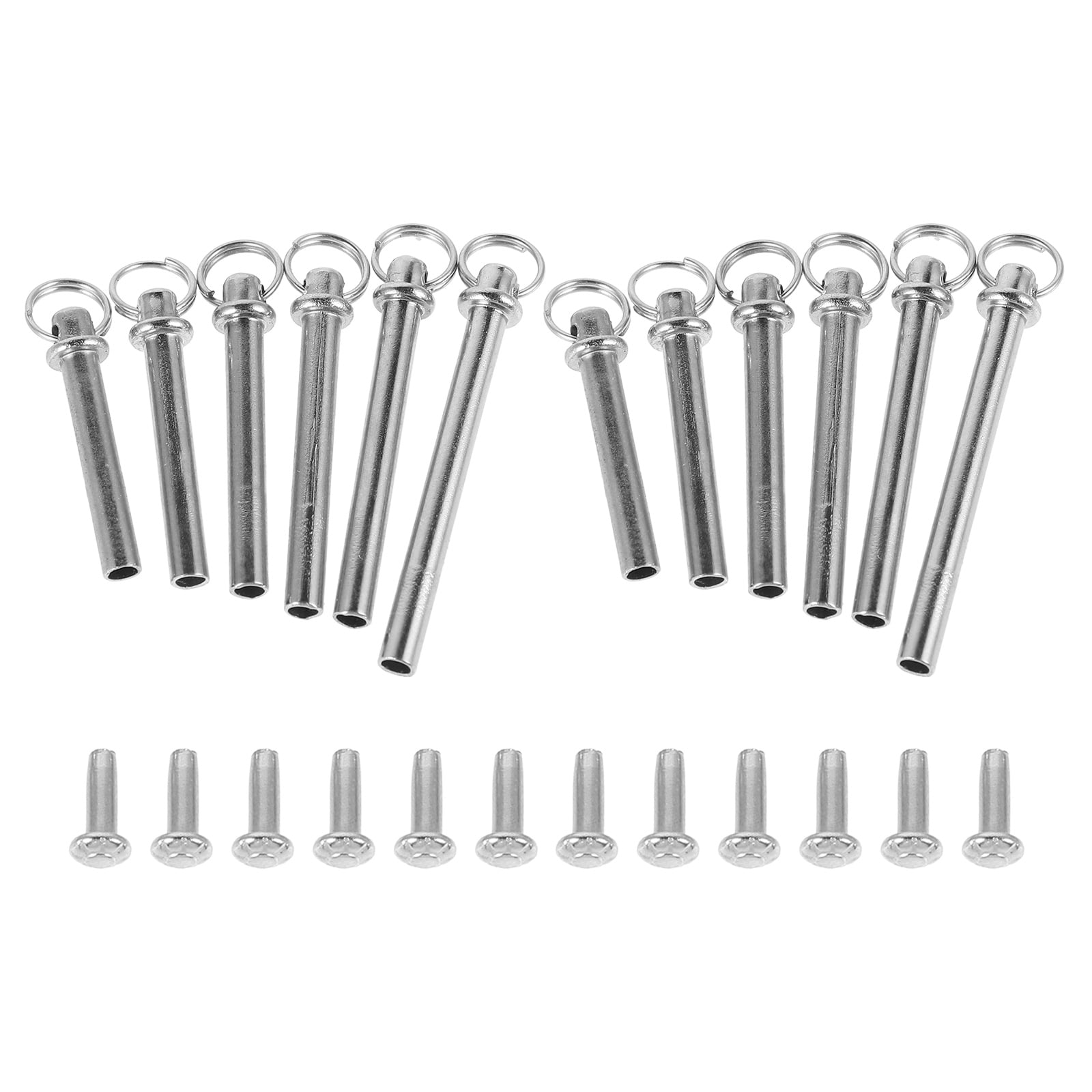 FRCOLOR 13 Sets Silver Stainless Steel Fan Repair Kit for DIY Folding ...