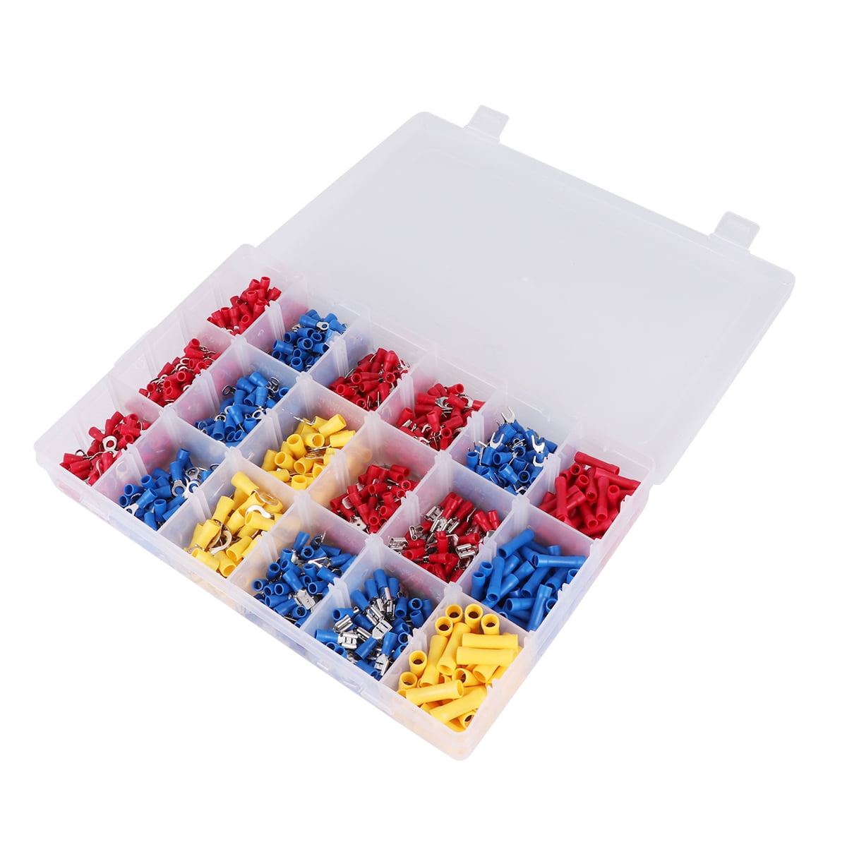 FRCOLOR 1300pcs Pvc Connector Heavy Duty Wire Battery Cable Closed Ends ...