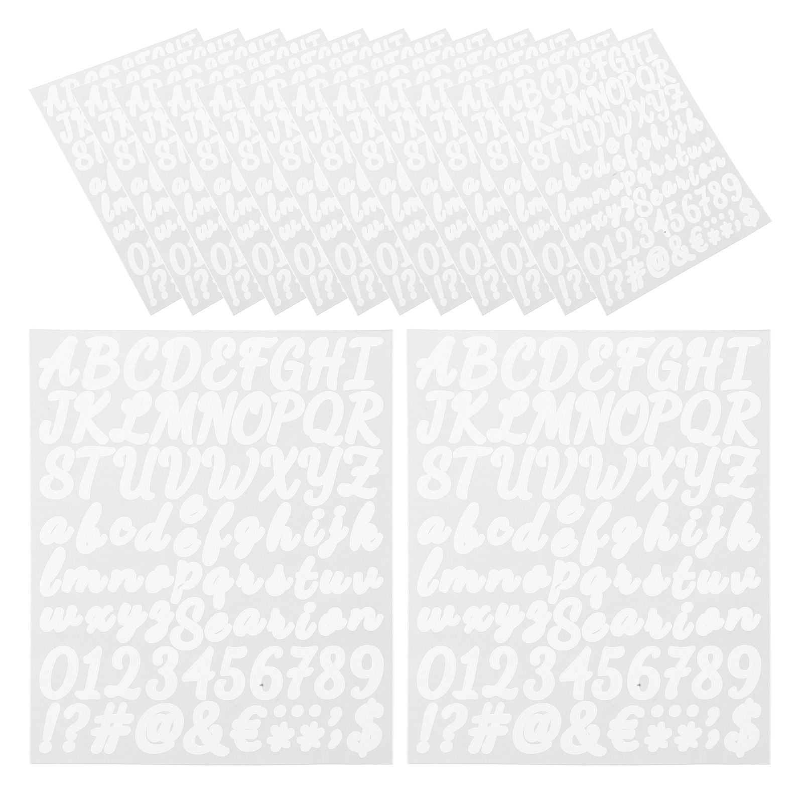 FRCOLOR 14 Sheets Letter Stickers Vinyl Alphabet Stickers Self Adhesive ...