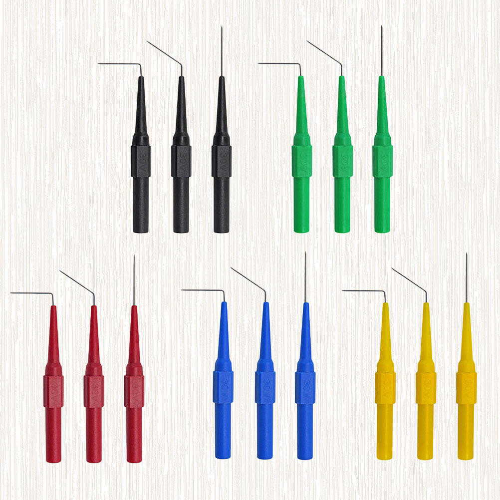 FRCOLOR 15 Pcs Car Test Needle Probes Bent Narrow Puncture Wire ...