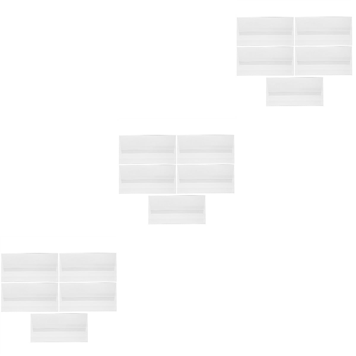 FRCOLOR 15 Pcs Clear Acrylic Display Stand Vertical Conference Name ...