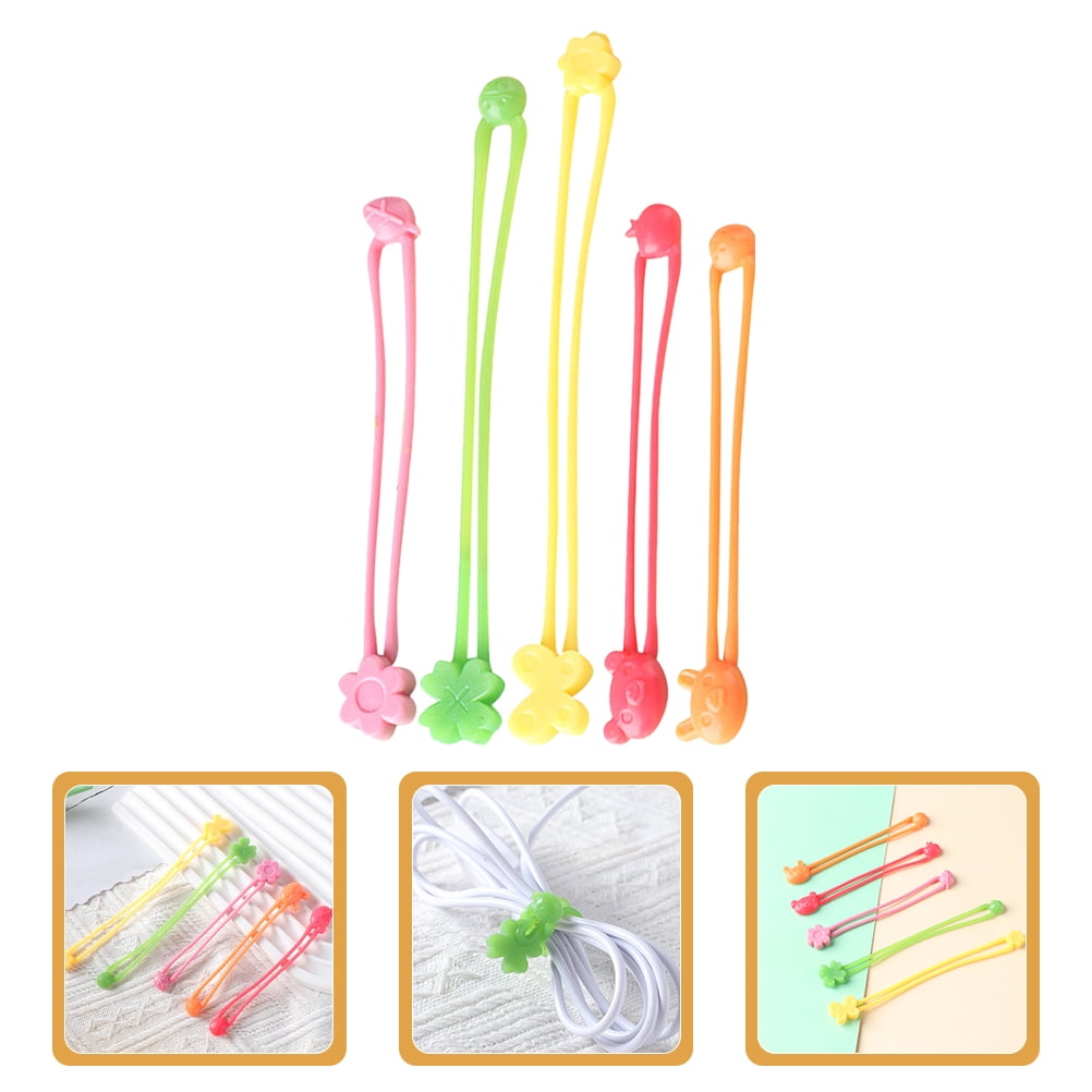 FRCOLOR 15 Pcs Stretch Cooking Band Silicone Rubber Bands Elastic ...