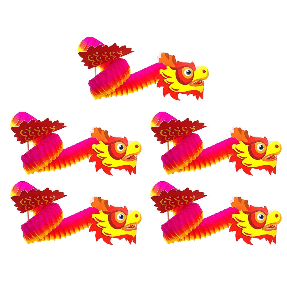FRCOLOR 15 Sets Interesting Paper Dragon Materials Practical DIY Paper ...