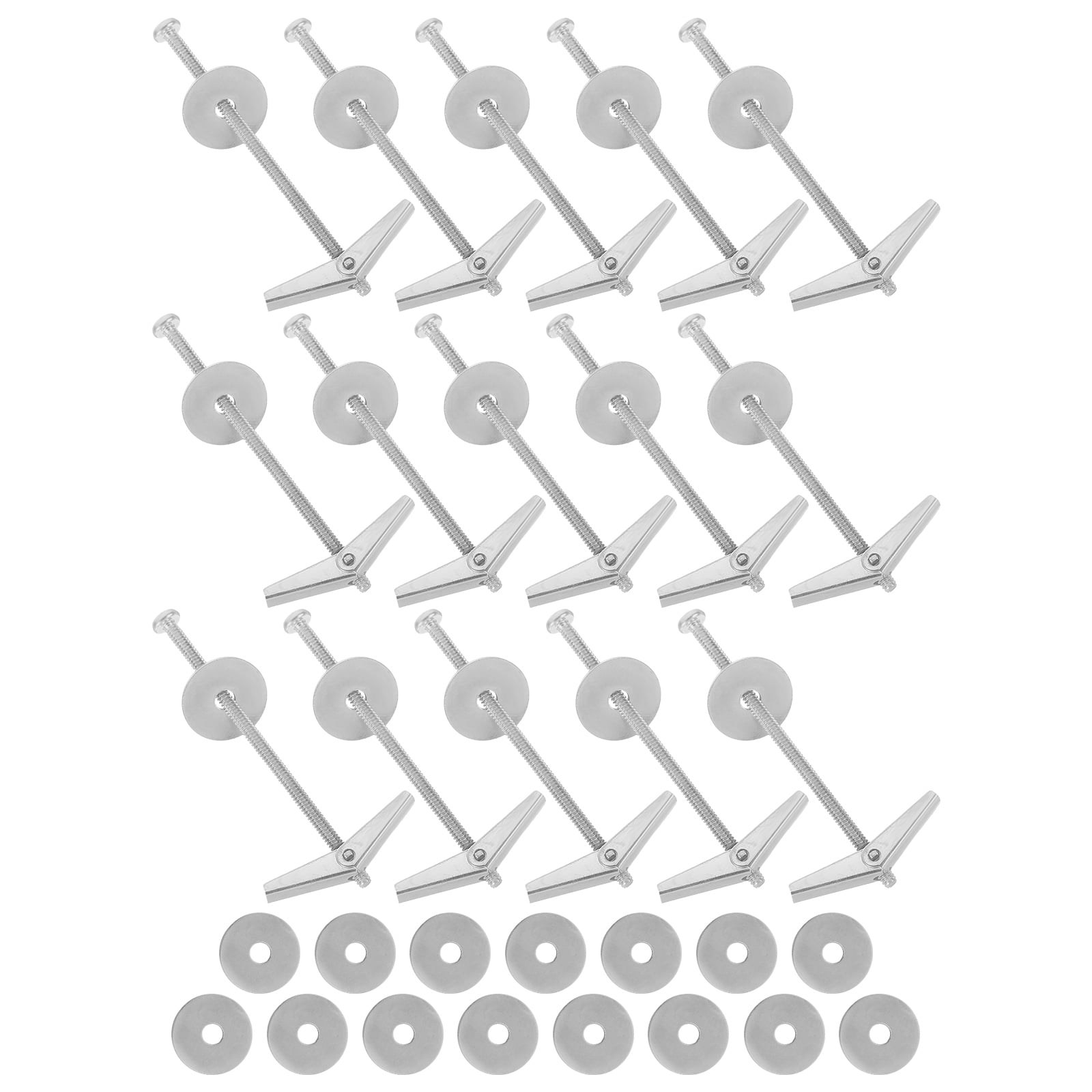 FRCOLOR 15 Sets of Toggle Bolts and Wing Nuts Kit Heavy Duty Carbon ...