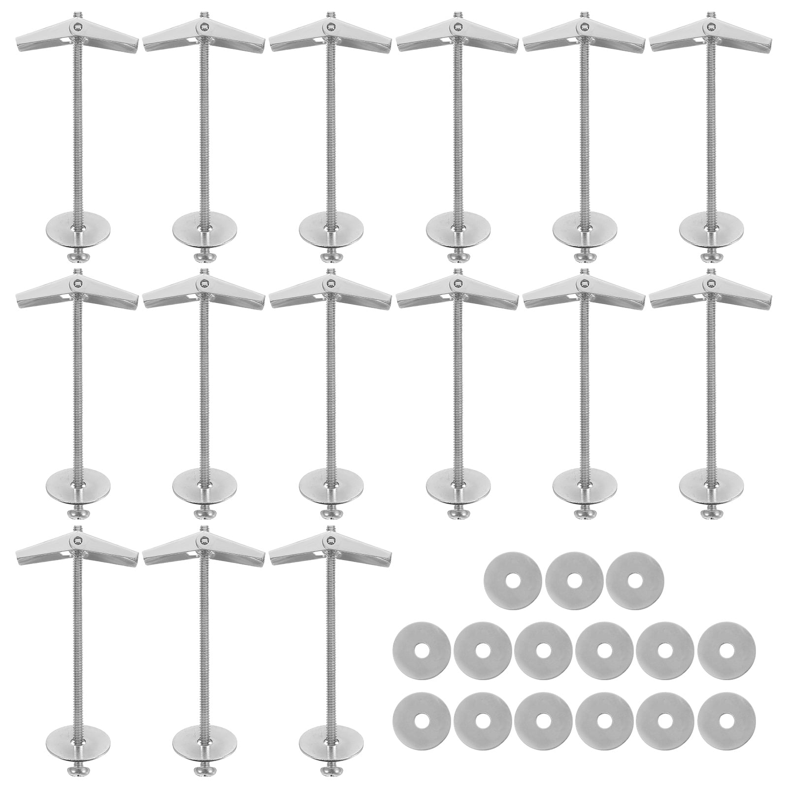 FRCOLOR 15 Sets of Versatile Wing Nuts and Toggle Bolts Kit Drywall ...