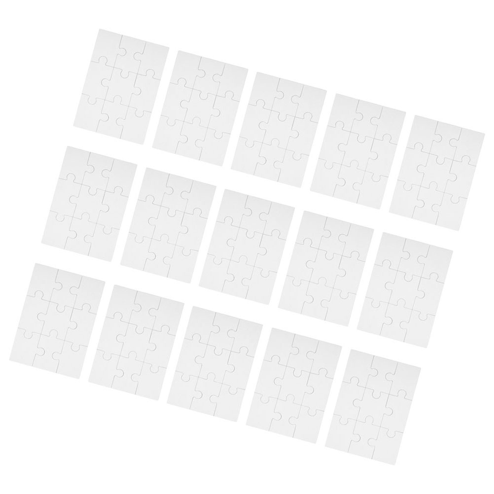 FRCOLOR 15 Sheets DIY Craft Supplies Blank Puzzles Plaything Child ...