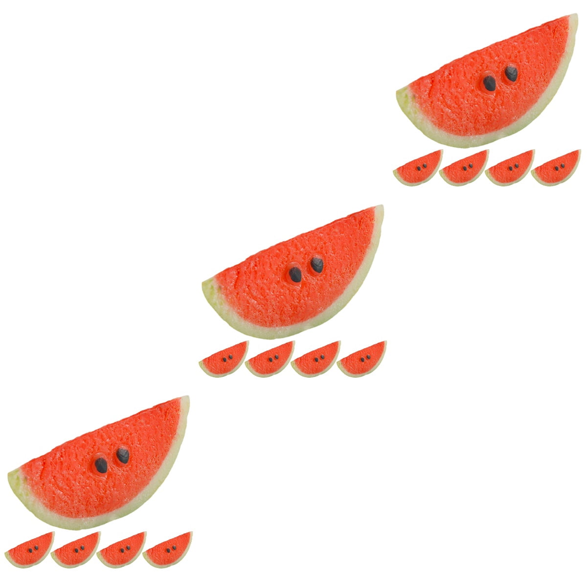 FRCOLOR 15 pcs Miniature Fake Fruit Model Simulated Watermelon Slice ...