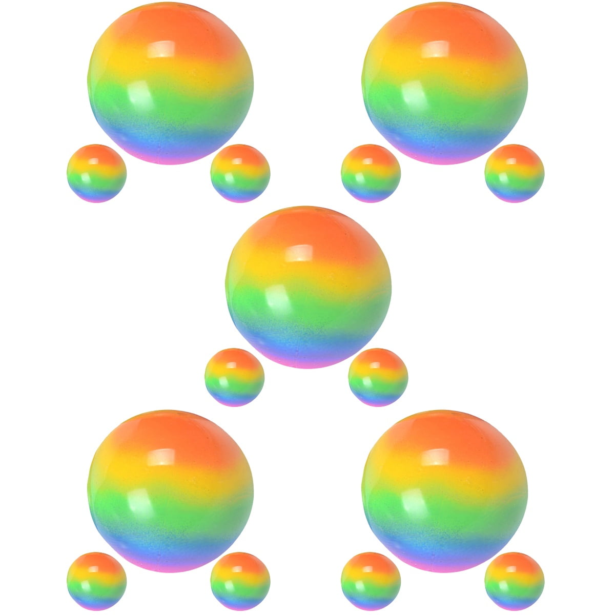 FRCOLOR 15 pcs Squeeze Fidget Toy Ball Squeeze Toy Stress Balls Stretchy Toy Funny Squeeze Toy ...