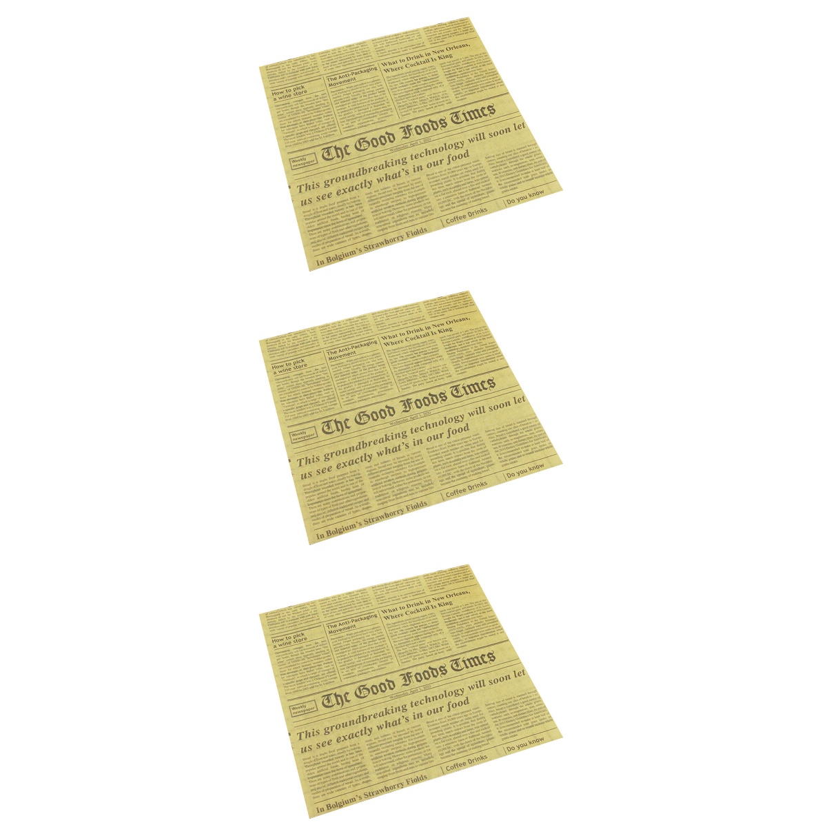 FRCOLOR 150 pcs Food Basket Liners Disposable Wrapping Tissue Newsprint ...