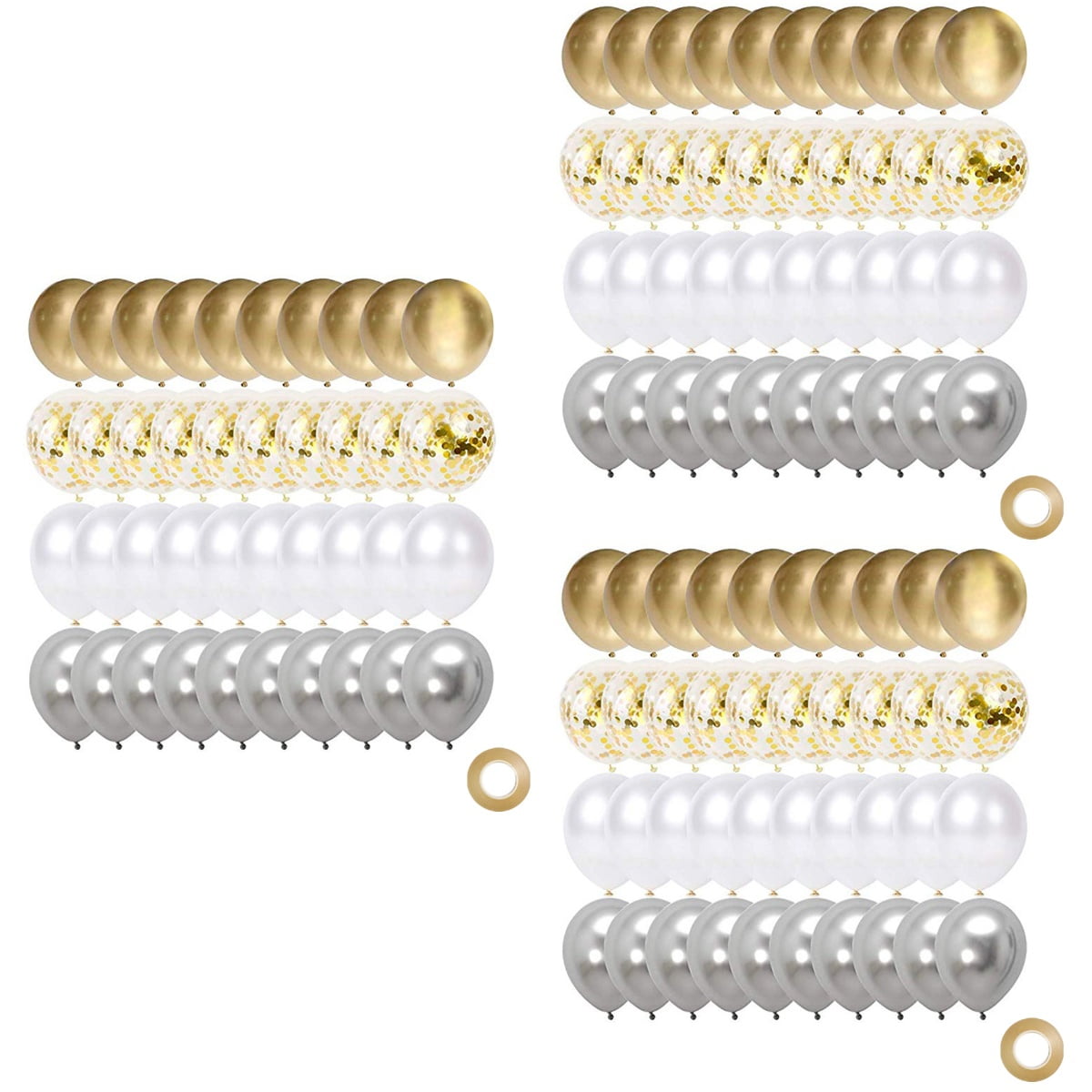 FRCOLOR 150 pcs Party Balloons Decor Wedding Balloons Confetti Balloon ...