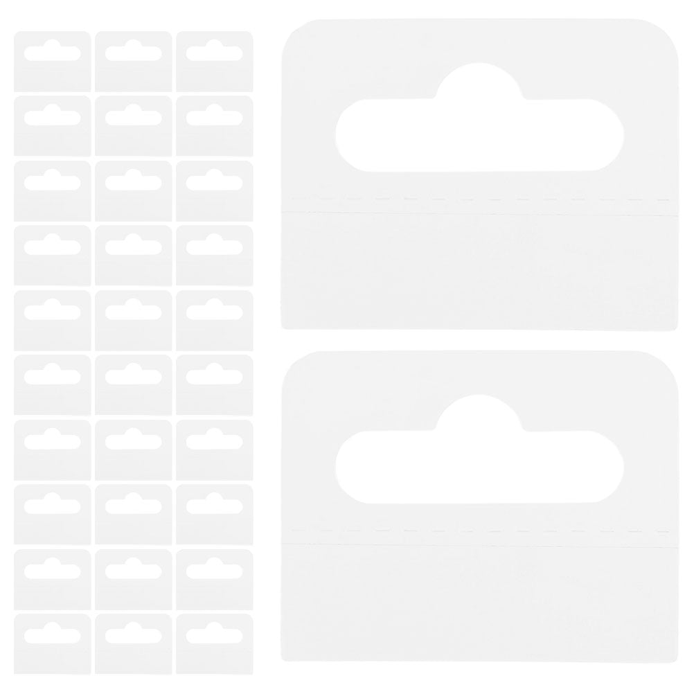 FRCOLOR 150pcs Clear PVC Hanging Tabs Self Adhesive Display Hang Tags ...
