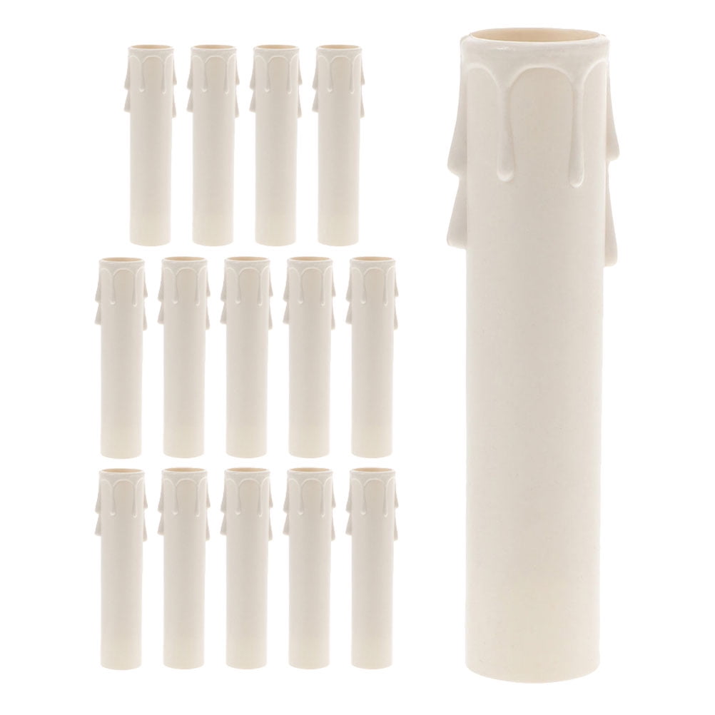 FRCOLOR 15pcs Candle Drip Covers Tubes for Chandelier Lamp Socket ...
