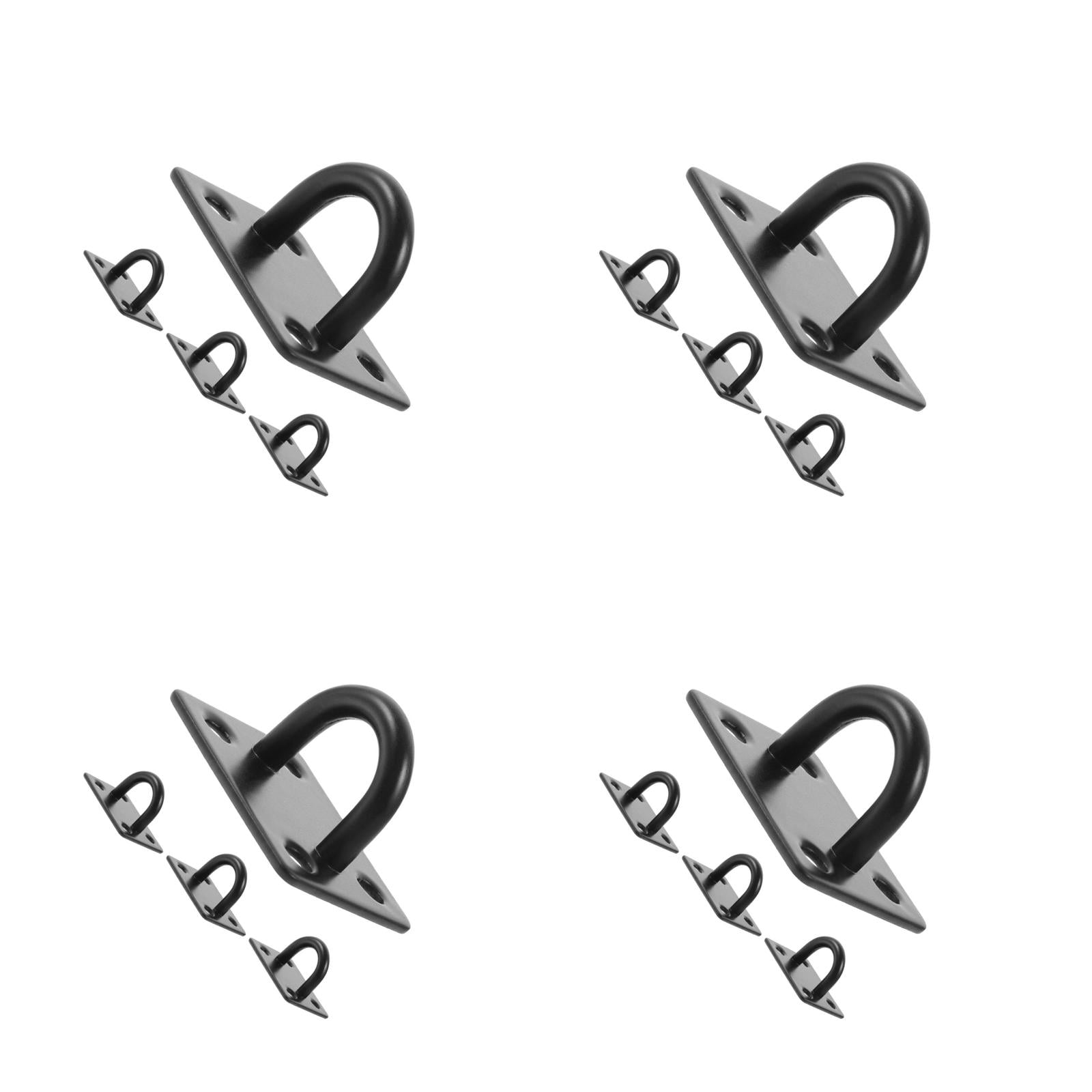 FRCOLOR Raindrops 16 Pcs Stainless Steel Ceiling Hooks Pad Eyes Plate ...