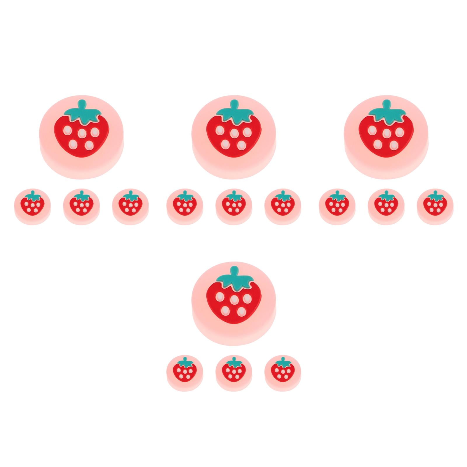 FRCOLOR 16 pcs Glow in the Dark Switch Thumb Grips Cute Fruit Design ...
