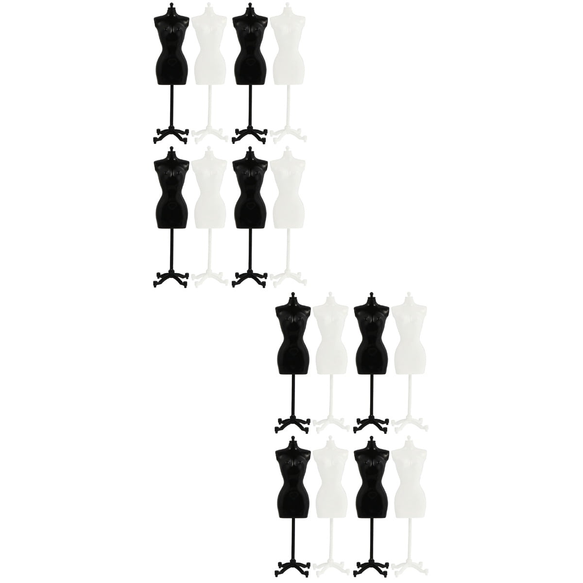 FRCOLOR 16 pcs Miniature Mannequin Model Stand Dress Display Stand Doll ...