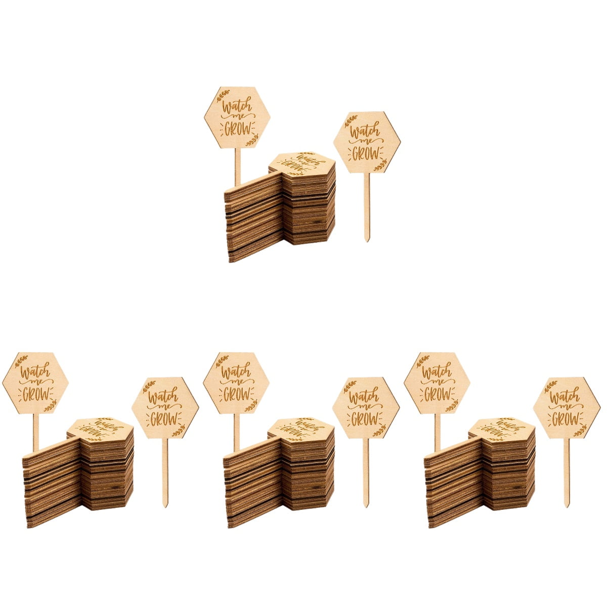 FRCOLOR 160 pcs Horticultural Tags Wood Plant Tags Landscape Signs ...