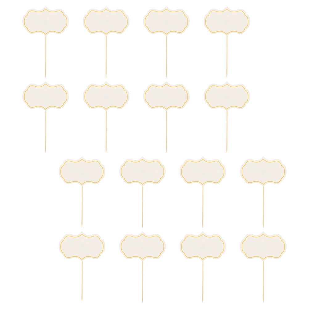 FRCOLOR 16PCS Cheese Markers Blank Toothpick Flags Appetizer Signs Food ...