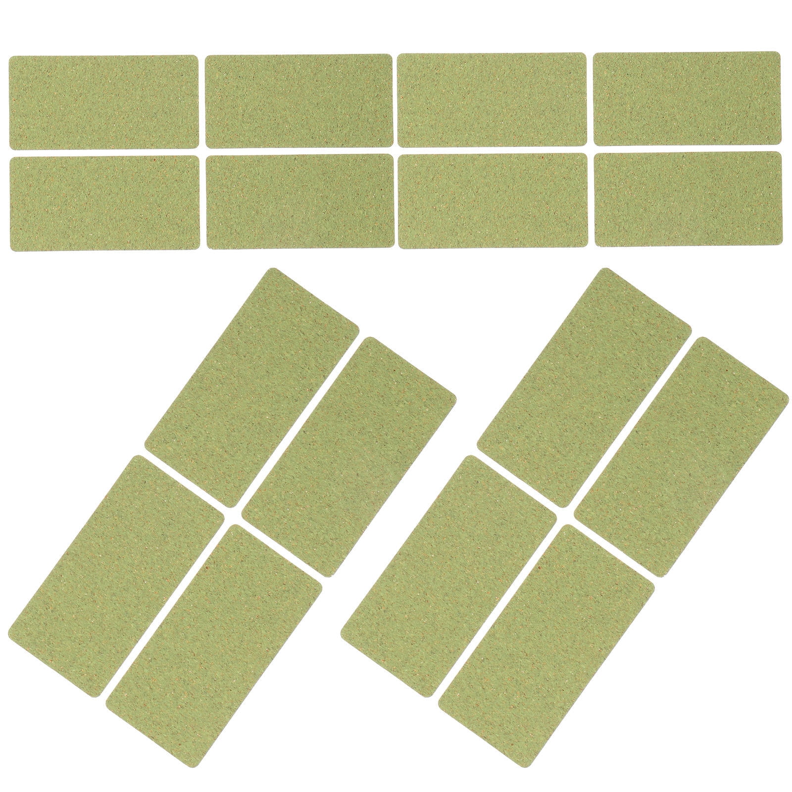 HAKIDZEL Blank Labels Stickers Light Green 16Pcs 2.4x1.2x0.04In ...