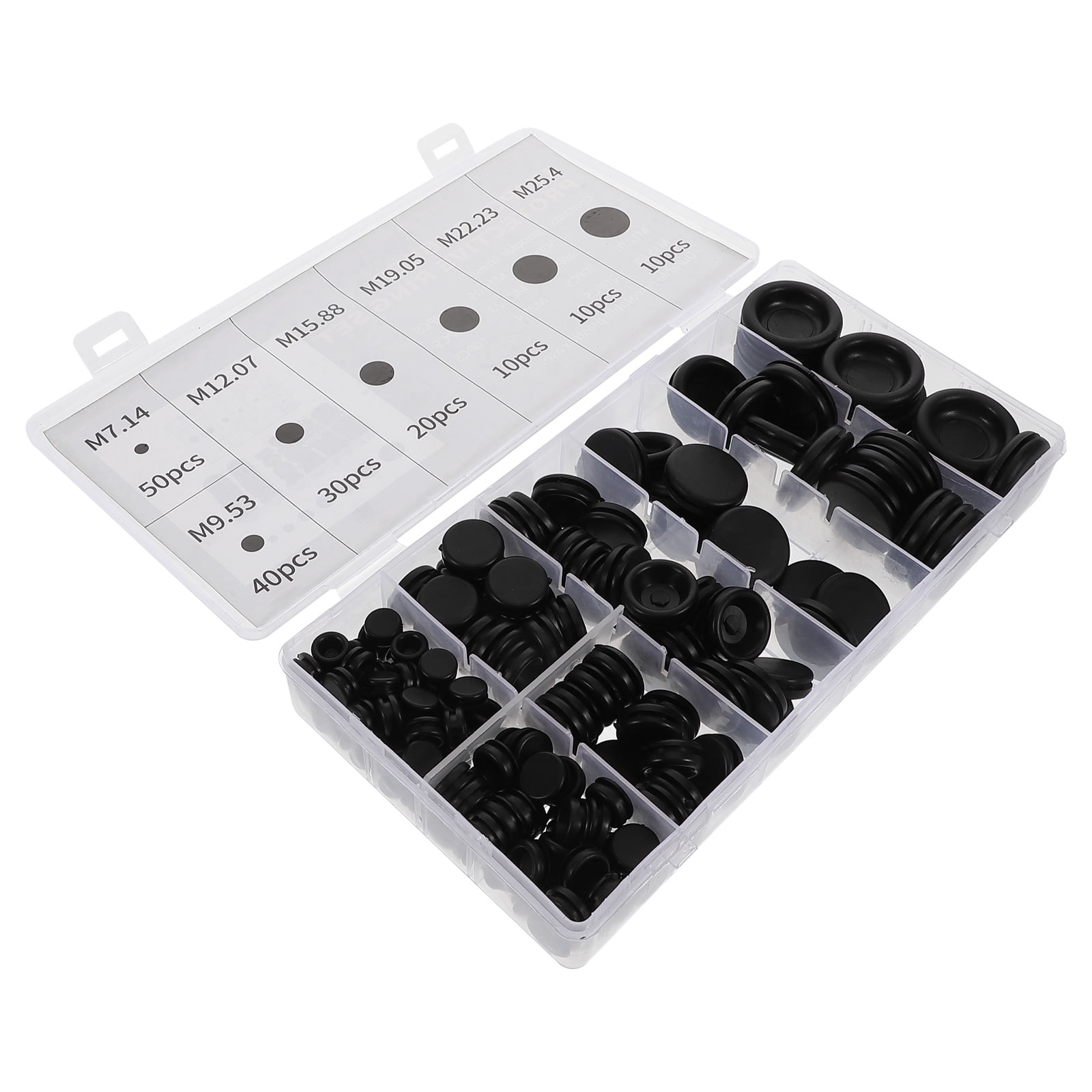 FRCOLOR 170pcs Rubber Grommets for Cables Wire Cable Grommets Rubber ...