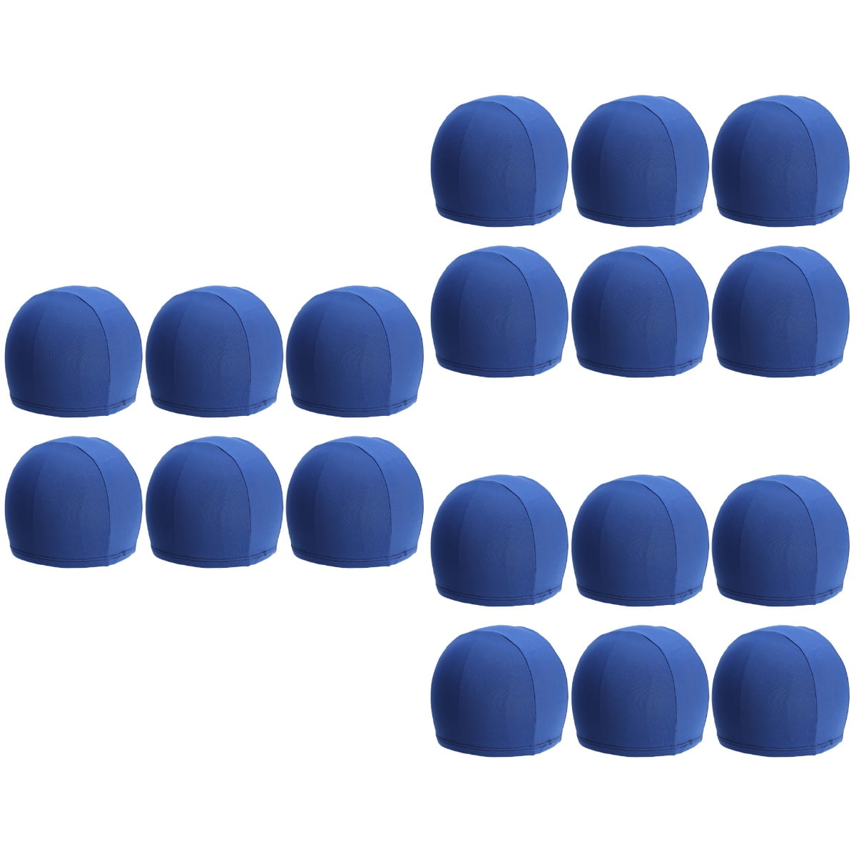 FRCOLOR 18 Pcs Adult Swim Stretchable Polyester Swim Swimming Hat ...