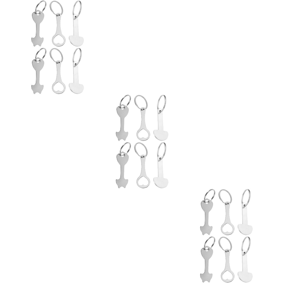 FRCOLOR 18 Pcs Trolley Tokens and Key Rings Shopping Trolley Tokens ...