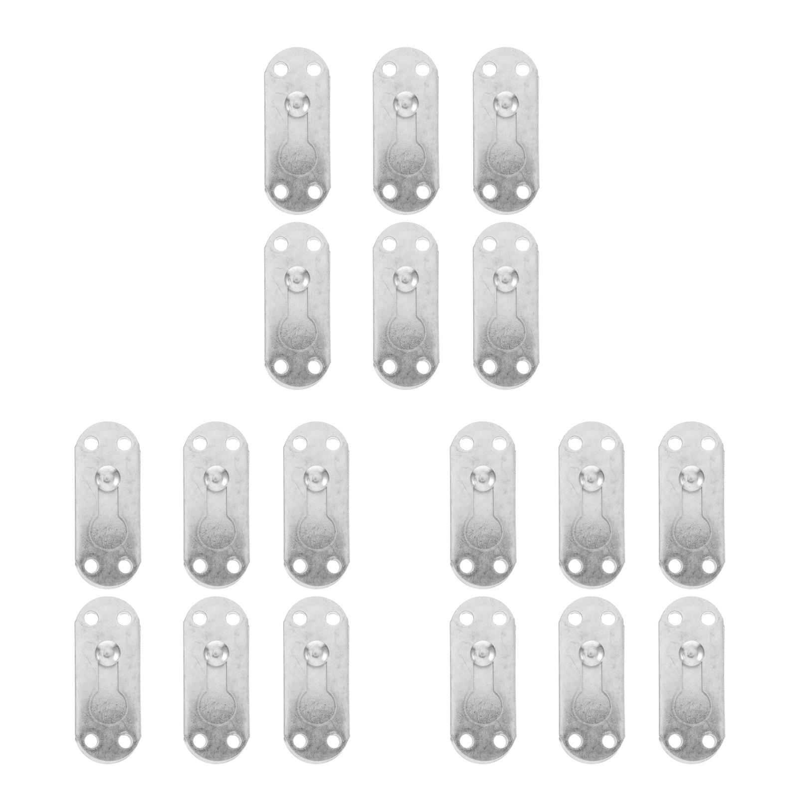 FRCOLOR 18 Sets Bed Frame Brackets Bed Rail Fittings Bed Rail Mounting ...