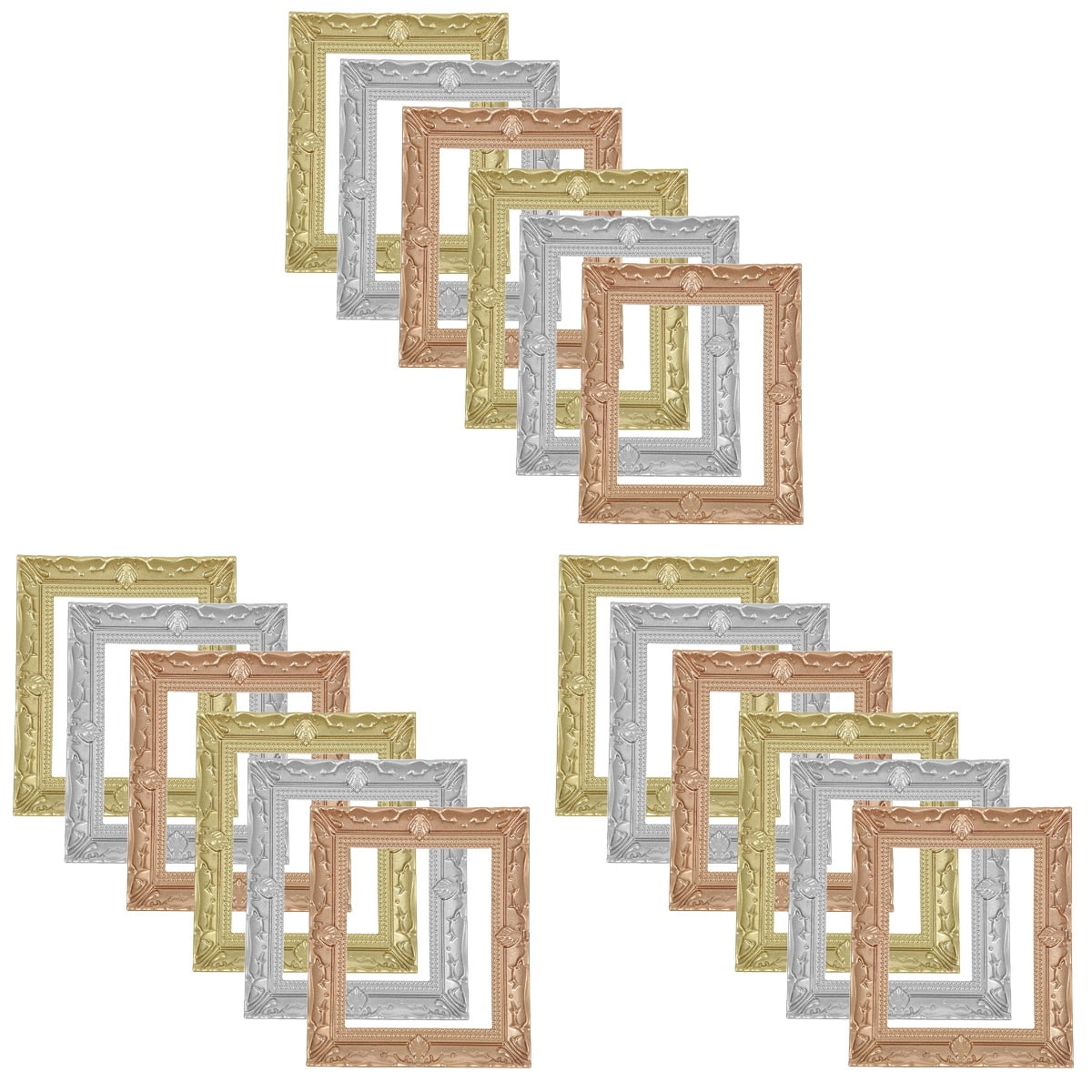 FRCOLOR 18 pcs Doll House Mini Frames Miniature Resin Picture Frames ...