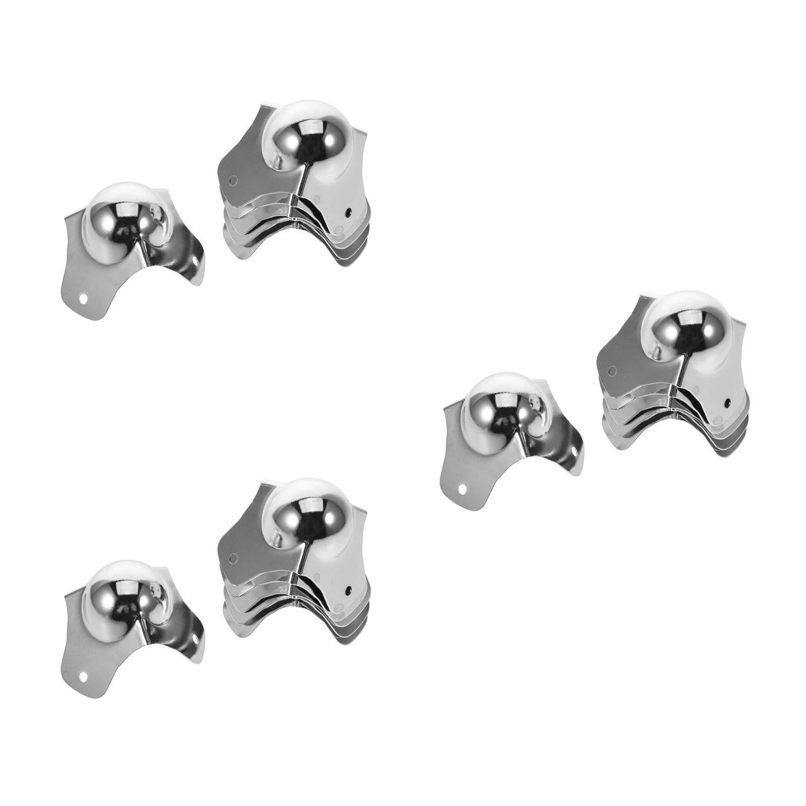 FRCOLOR Raindrops 18 pcs Silver Ball Corners Metal Edge Protectors for ...