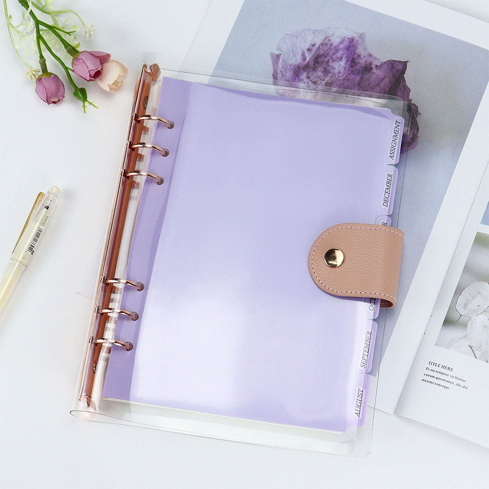 FRCOLOR 18pcs A5 Tabbed Binder Dividers Insertable Index Plastic ...