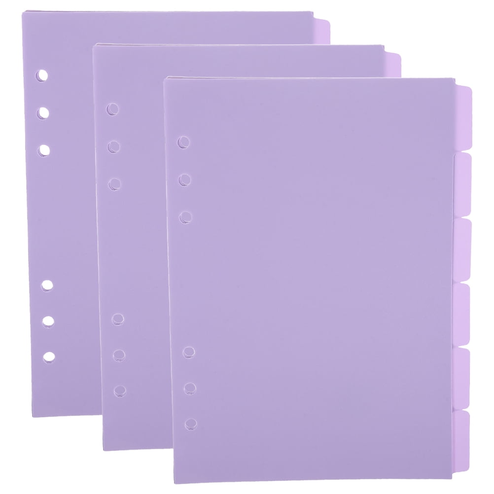 FRCOLOR 18pcs Plastic Binder Dividers Writable Planner Tab Dividers A5 ...